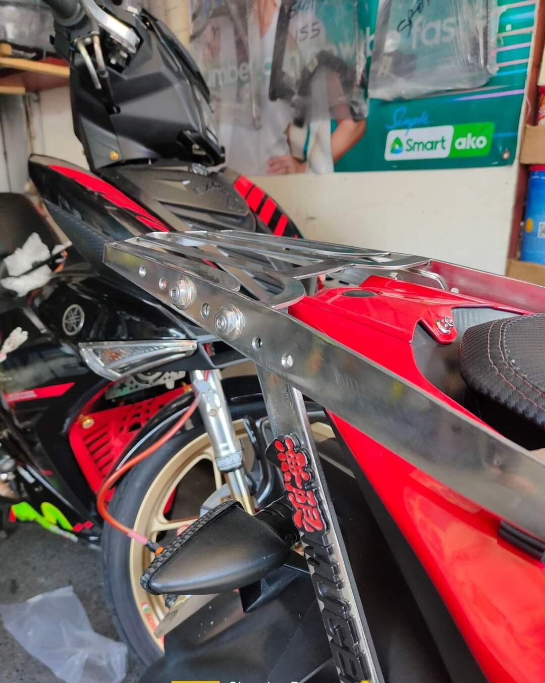 Yamaha aerox v2 top box bracket pure stainless CGM | Lazada PH