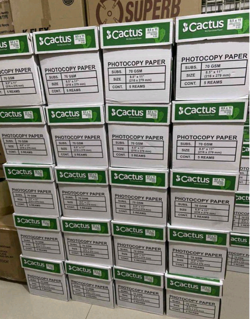 Bond Paper A4, Short, Long (Cactus Brand) | Lazada PH