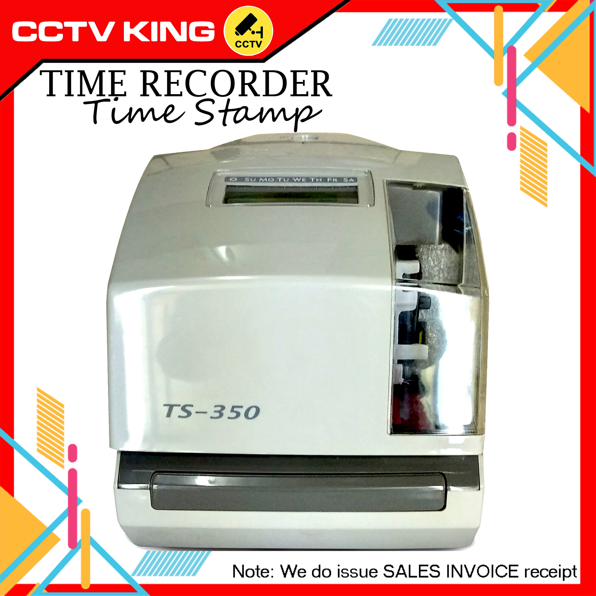 NEEDTEK TS-350 Date and Time Stamp with Digital LCD Display Bundy Clock ...