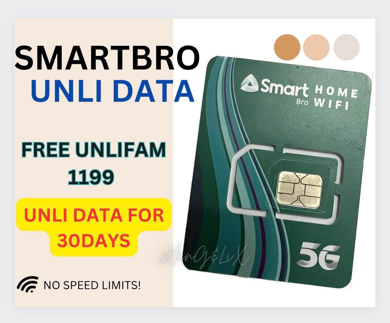 SMARTBRO HOME WIFI SIM (FREE UNLI DATA FOR 30days) | Lazada PH