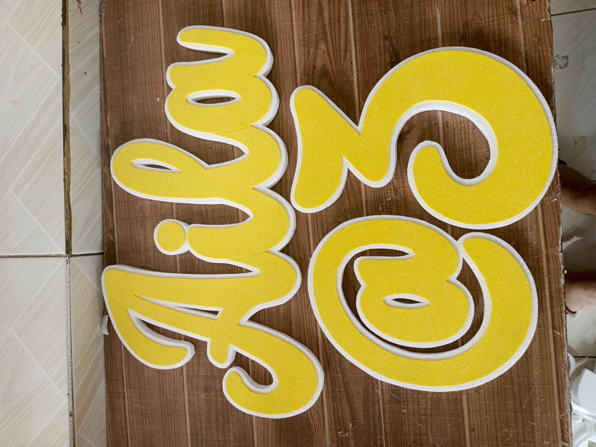 Per Letter styro backdrop name 12 inches | Lazada PH