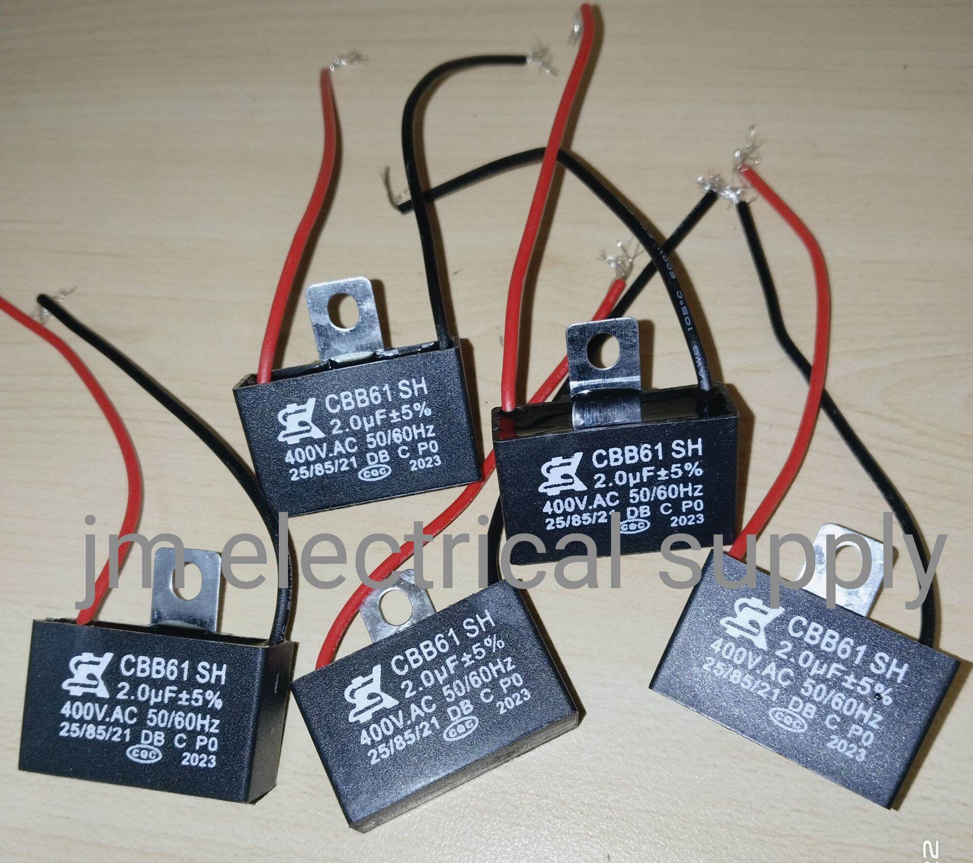 5pcs ELECTRIC FAN CAPACITOR - 1.5 UF , 2 UF | Lazada PH