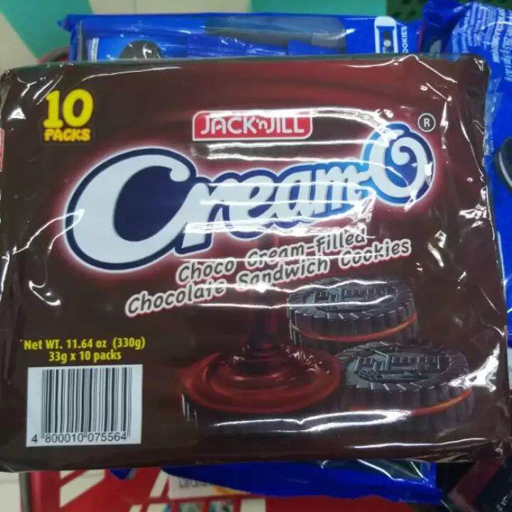 CREAM-O CHOCO CREAM FILLED 33g. x 10packs | Lazada PH