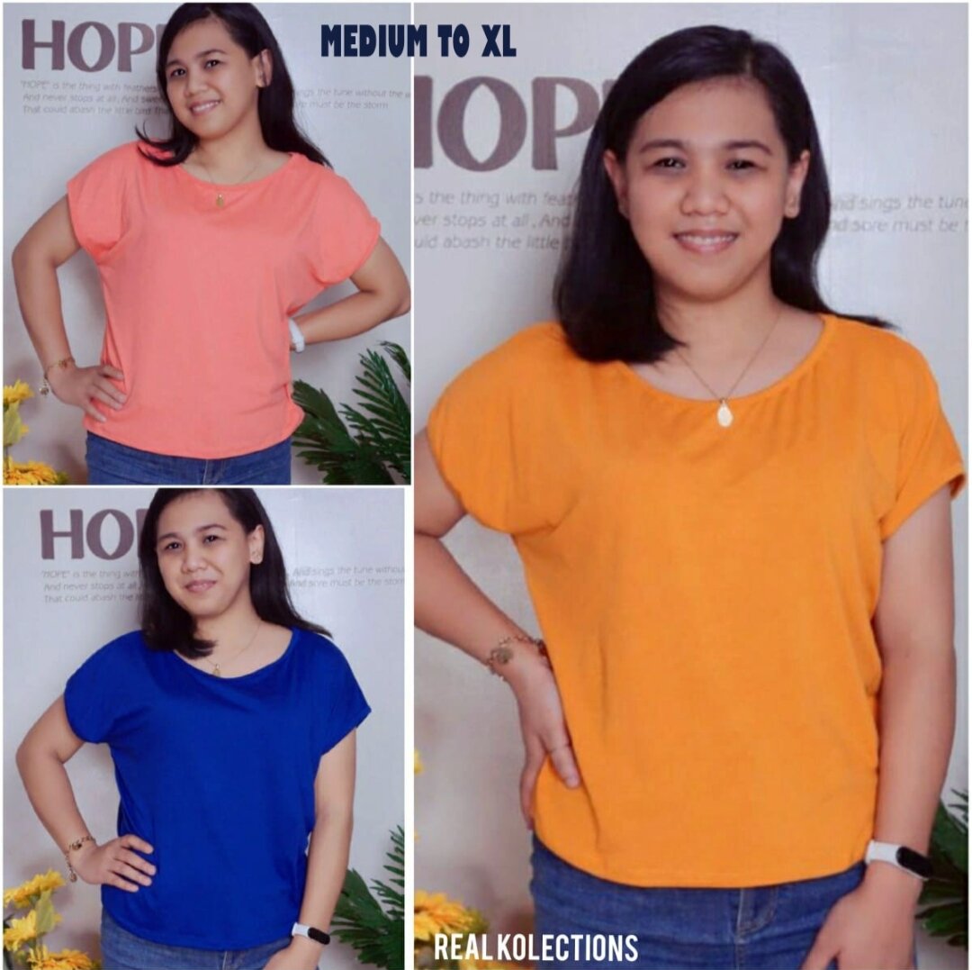 Plain Plus Size Blouse For Women Up To Xl Lazada Ph
