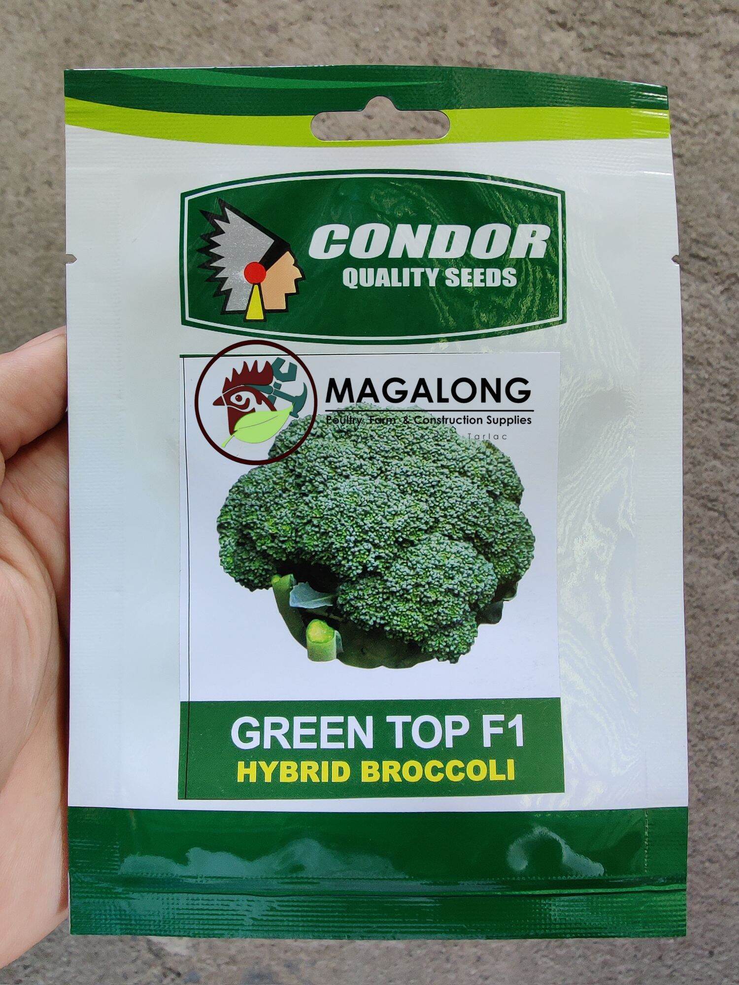 CONDOR SEEDS - BROCCOLI SEEDS - GREEN TOP F1 HYBRID 0.5 Grams | Lazada PH
