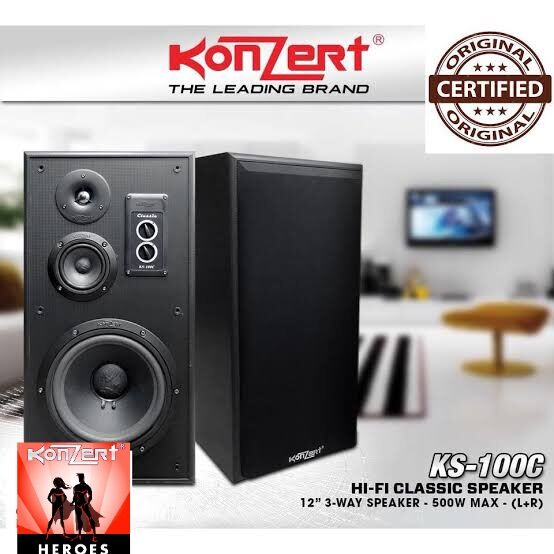 KONZERT KS-100C 10" 3 WAY SPEAKER SYSTEM | Lazada PH