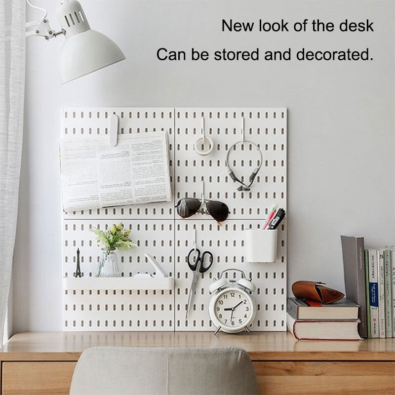 Pegboard Combination Kit, Wall Mounted Storage White Peg Boards ...