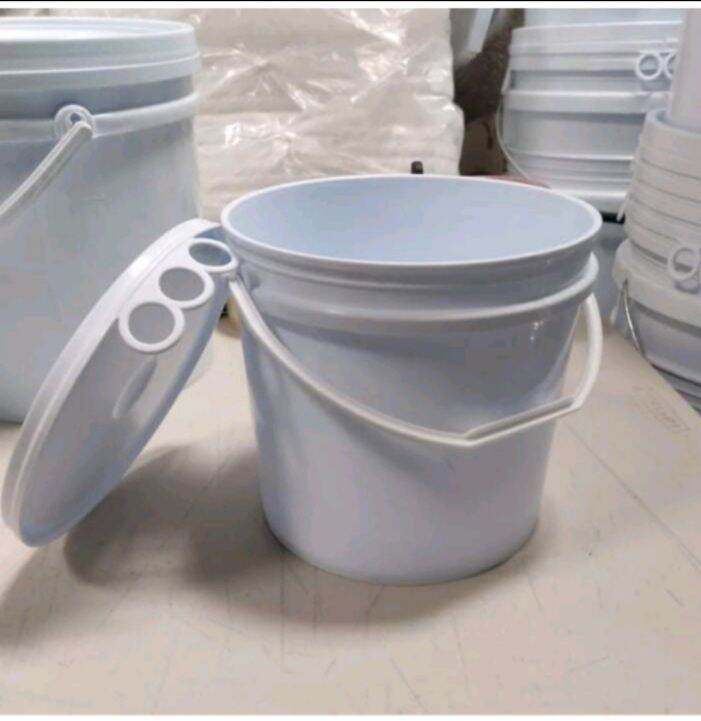 Industrial pail with metal handle and lid(4L,10L,16L,20L) | Lazada PH