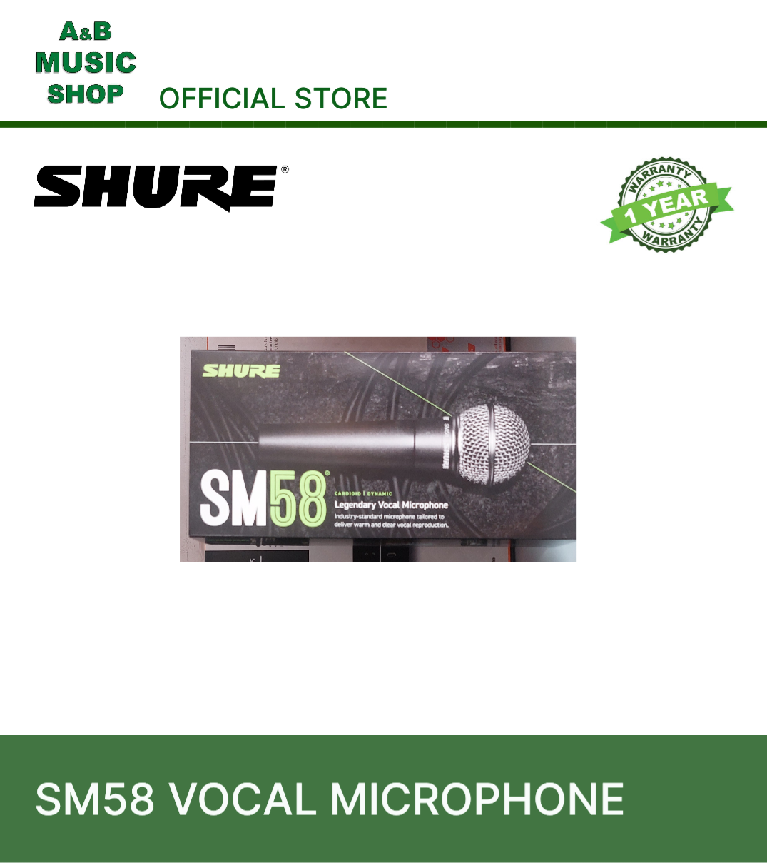 Shure SM58 Vocal Miceophone | Lazada PH