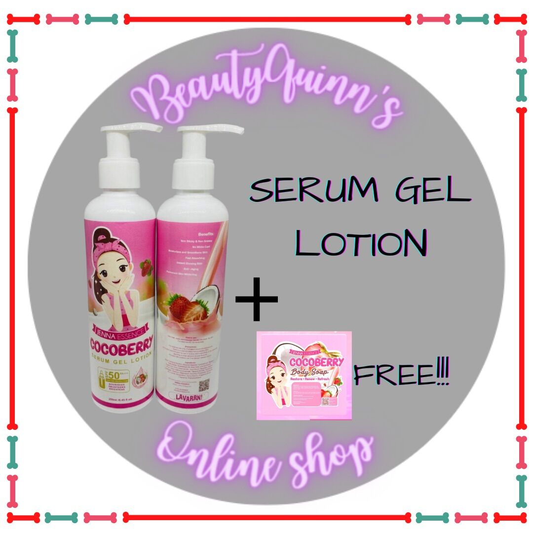 COCOBERRY BLEACH SCRUB 300g | SERUM GEL LOTION 250mL | JENNA ESSENCE ...