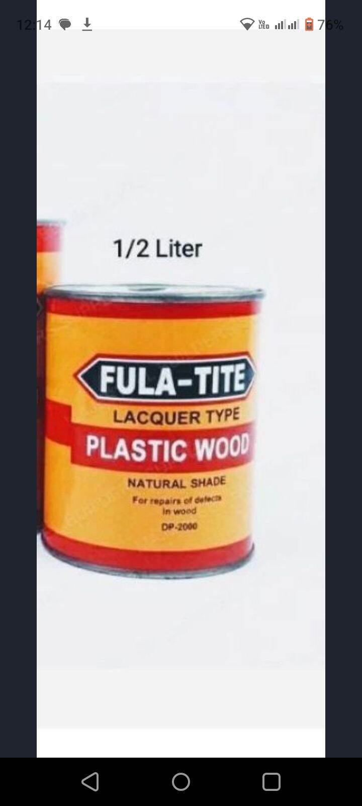 FULATITE/FULA-TITE PLASTIC WOOD LACQUER TYPE MASILYA PANGKAHOY WOOD ...