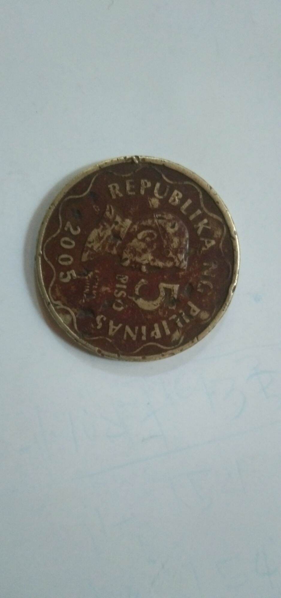 5 Peso BSP 2005 Multiple Error Obverse and reverse | Lazada PH