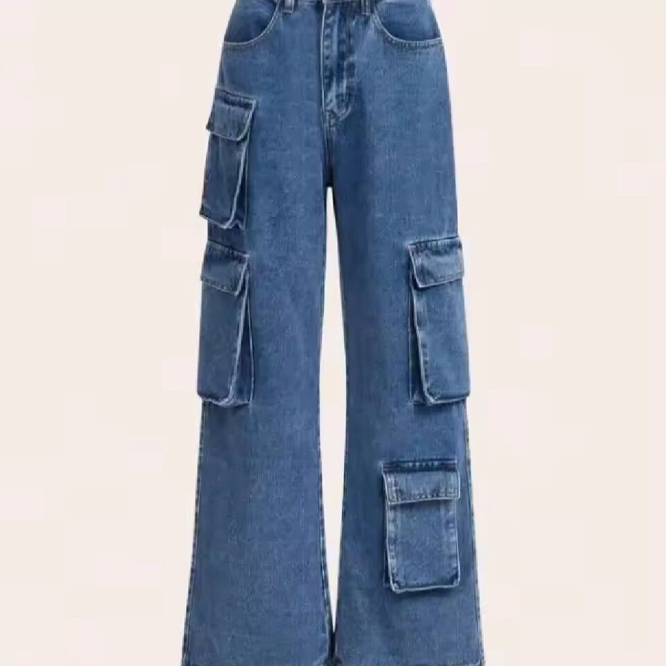 Women's Flap Pocket Cargo Maong Jeans | Lazada PH
