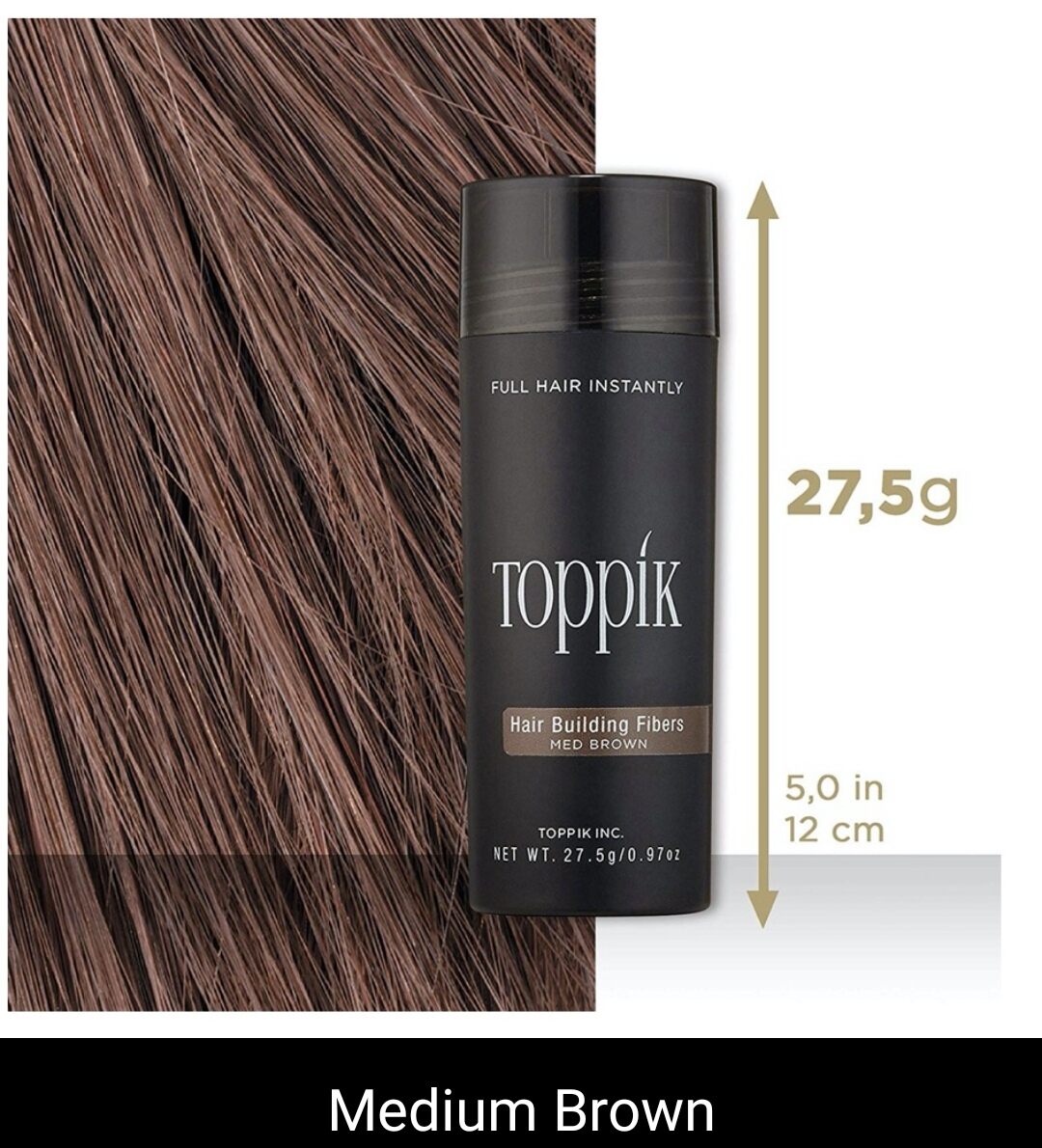 Toppik hair fiber medium brown