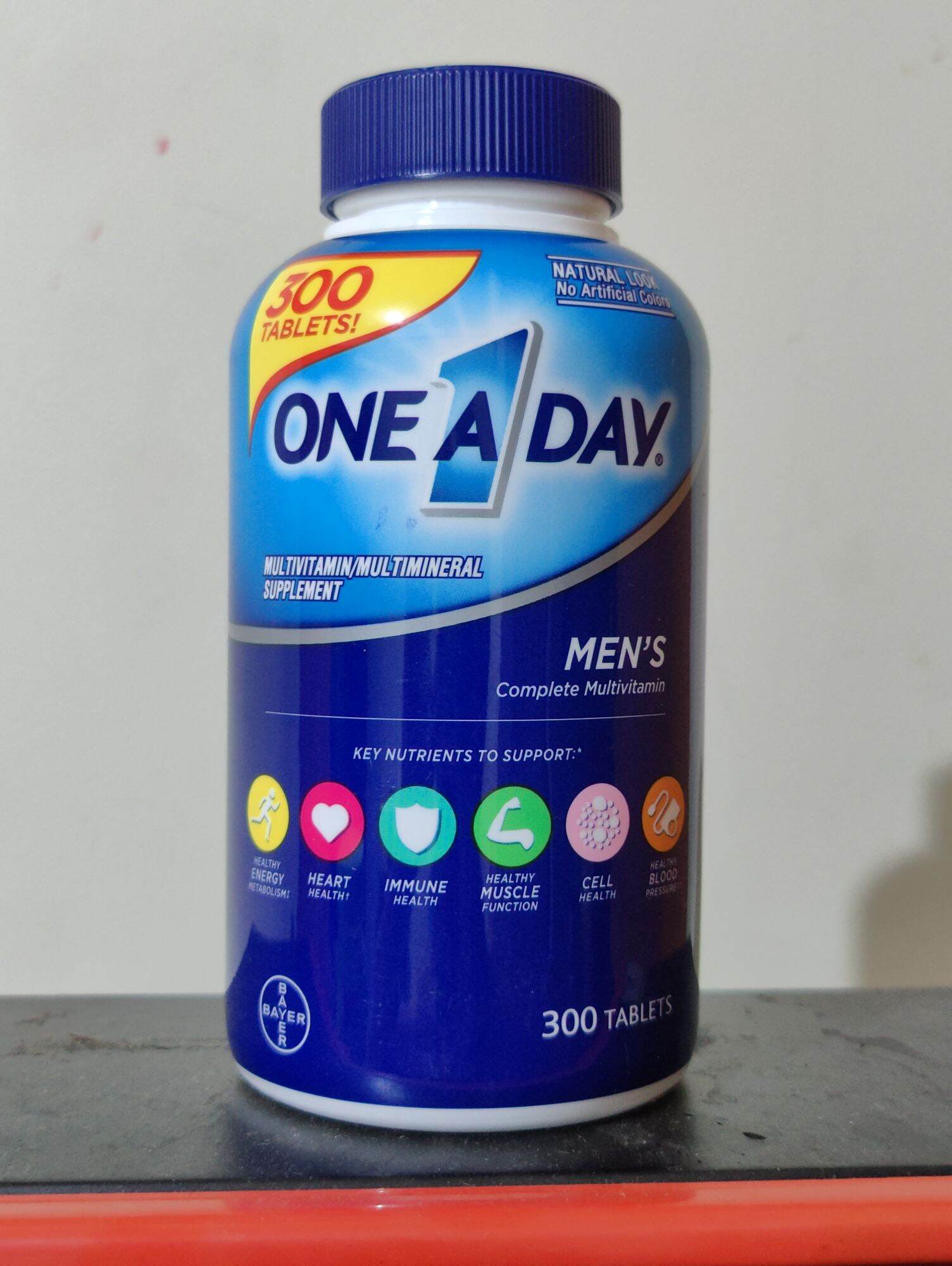 Bayer 1 one a day men adult multivitamin tablet with vitamin b c d e ...