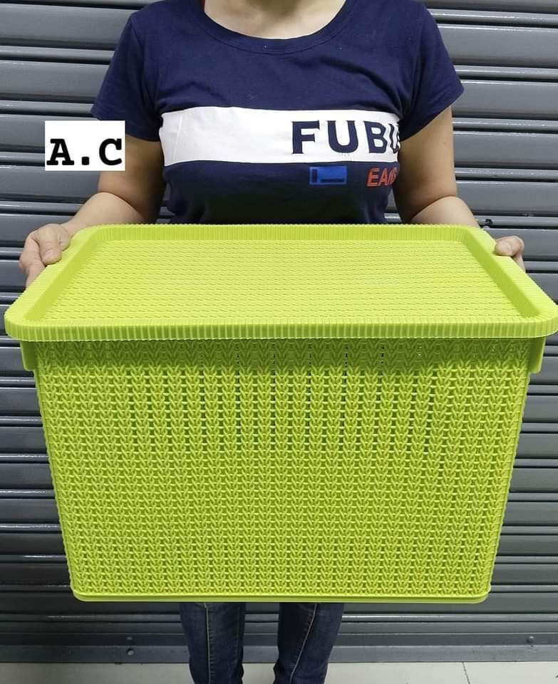 Colored rattan basket with cover | Lazada PH
