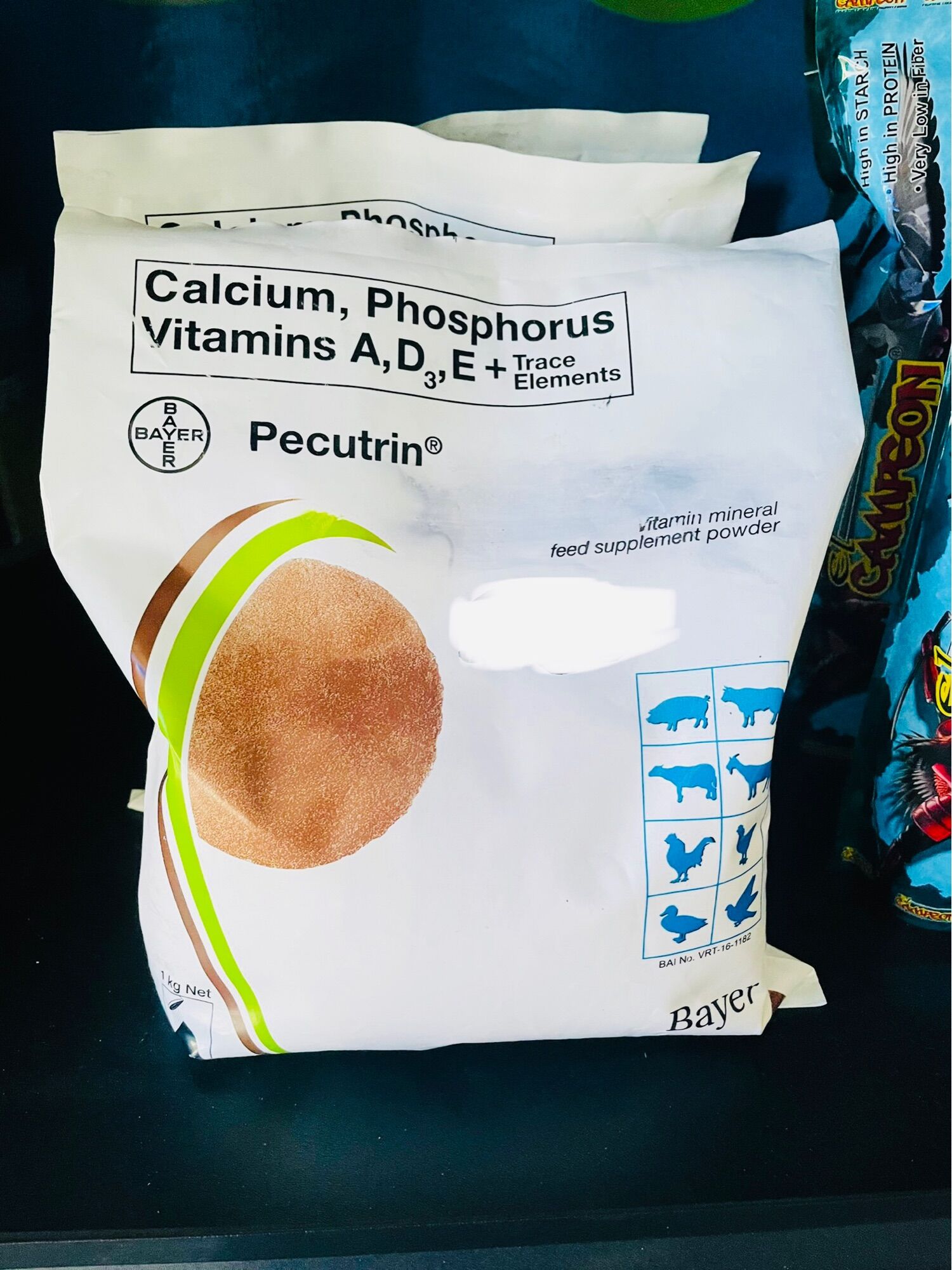 PECUTRIN By Bayer Vitamin Mineral Feed Supplement Powder 1kg | Lazada PH