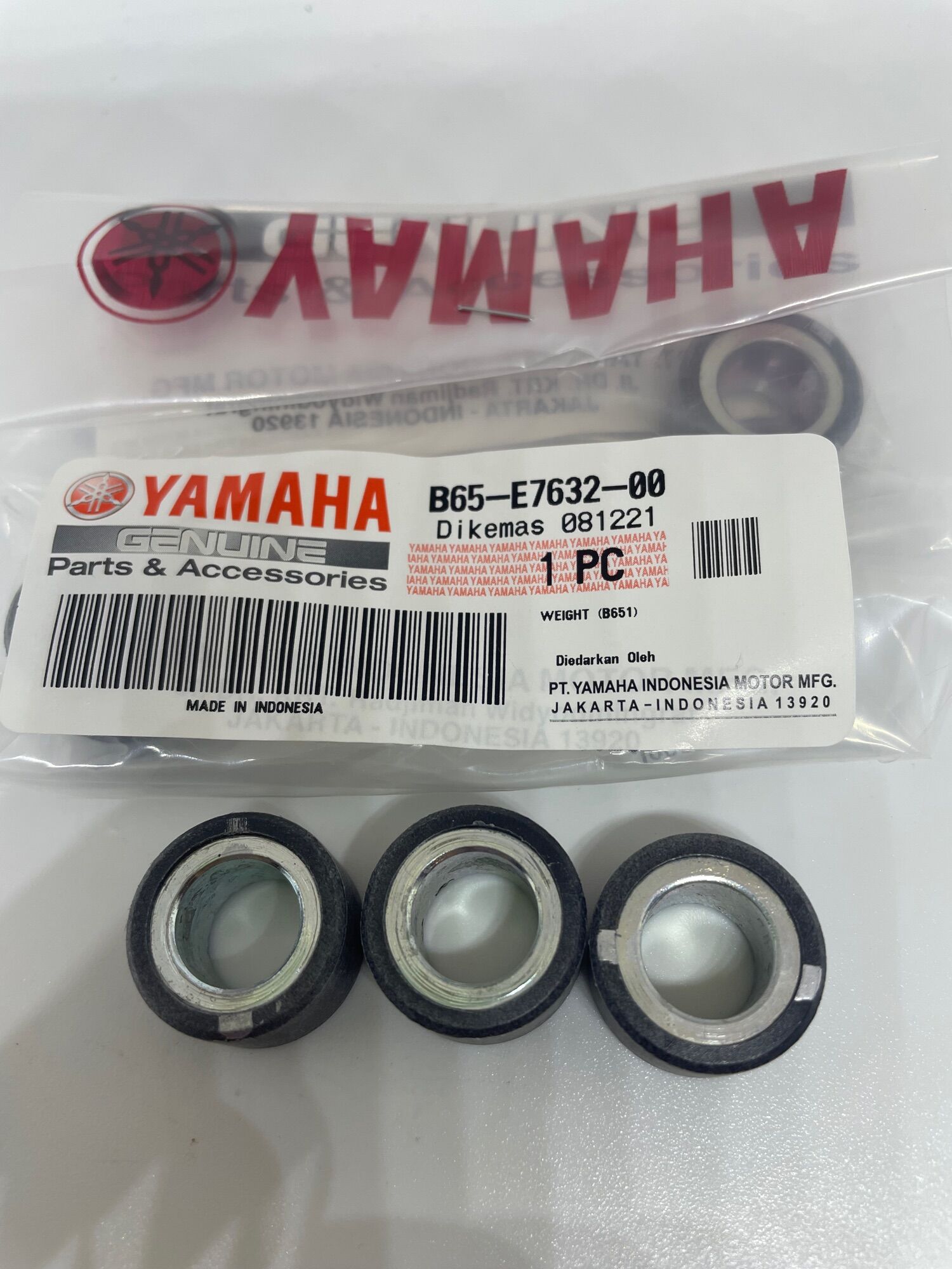 Weight Roller (Flyball or Bola) (13G) Aerox v1,v2/Nmax v2 B65-E7632-00 ...