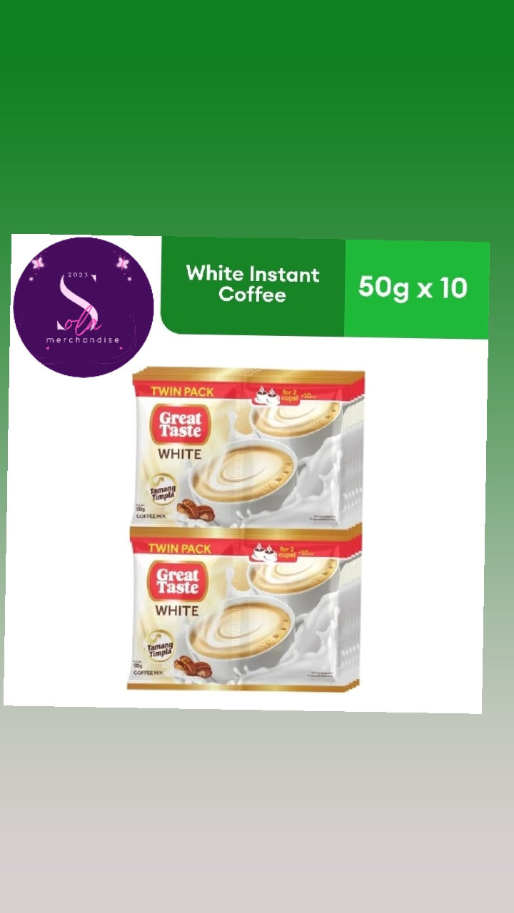 Great Taste White 3-in-1 Twin Pack (50g x 10) | Lazada PH