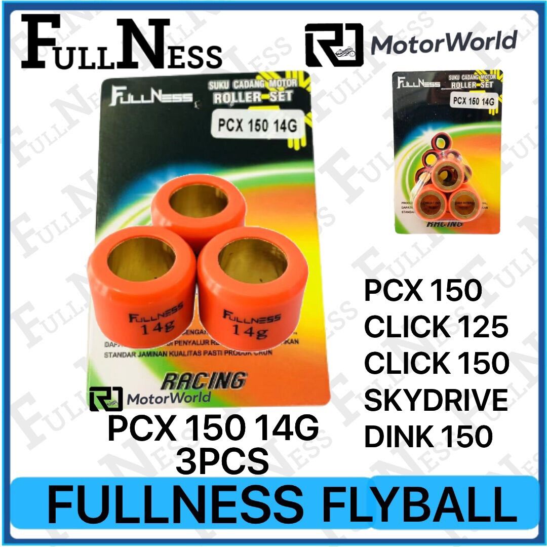 Fullness Flyball Roller Set For PCX 150 CLICK 125 CLICK 150 SKYDRIVE ...