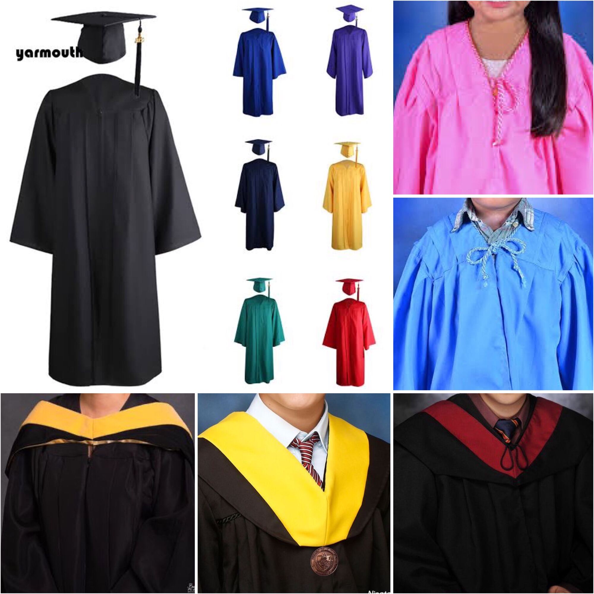 2 in 1 Set Elem Higschool College Graduation TOGA with Cap and tassel ...