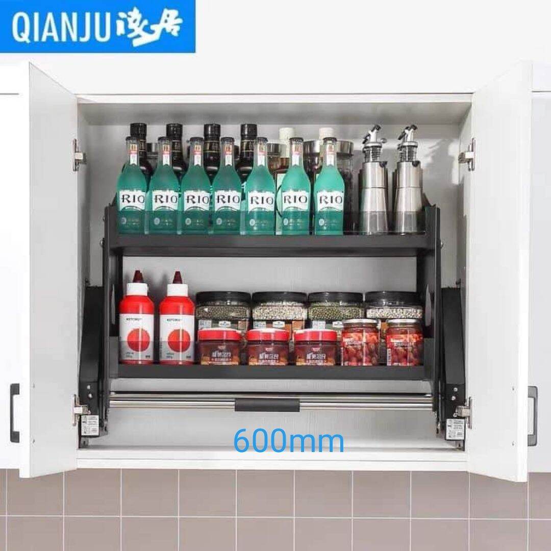 Pull down Condiments Rack 2 layer black finish(RenzRobin88 Marketing ...
