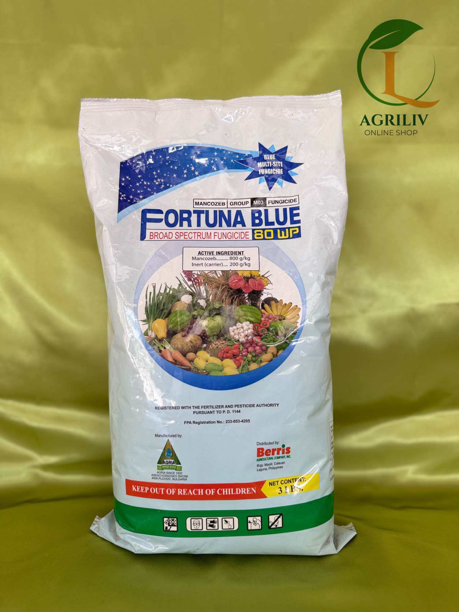 Fortuna Blue 80 WP Fungicide (3 lbs) | Lazada PH