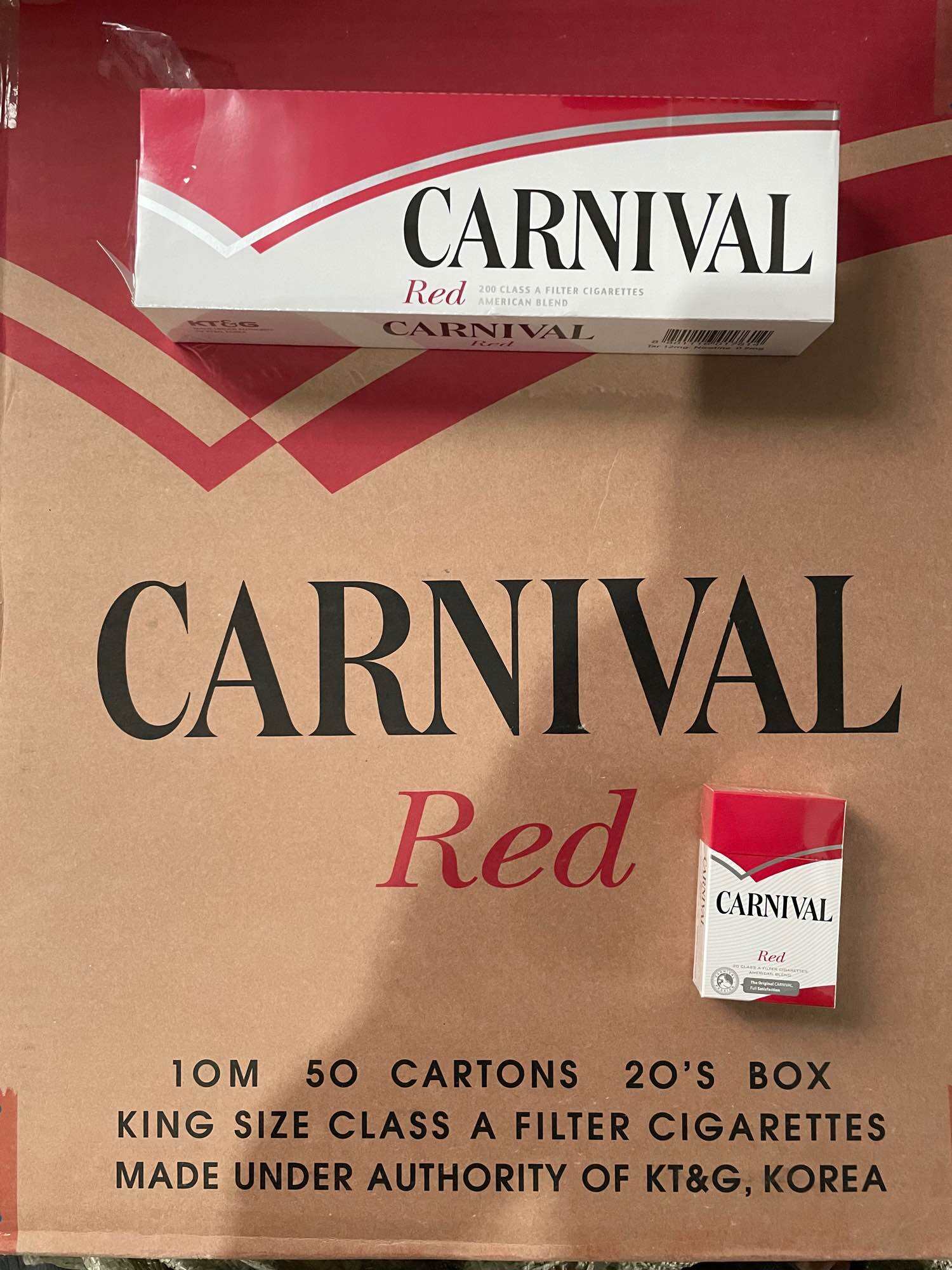 50 reams/ 1 karton Carnival Red Per Ream American Blend Original Diaper ...