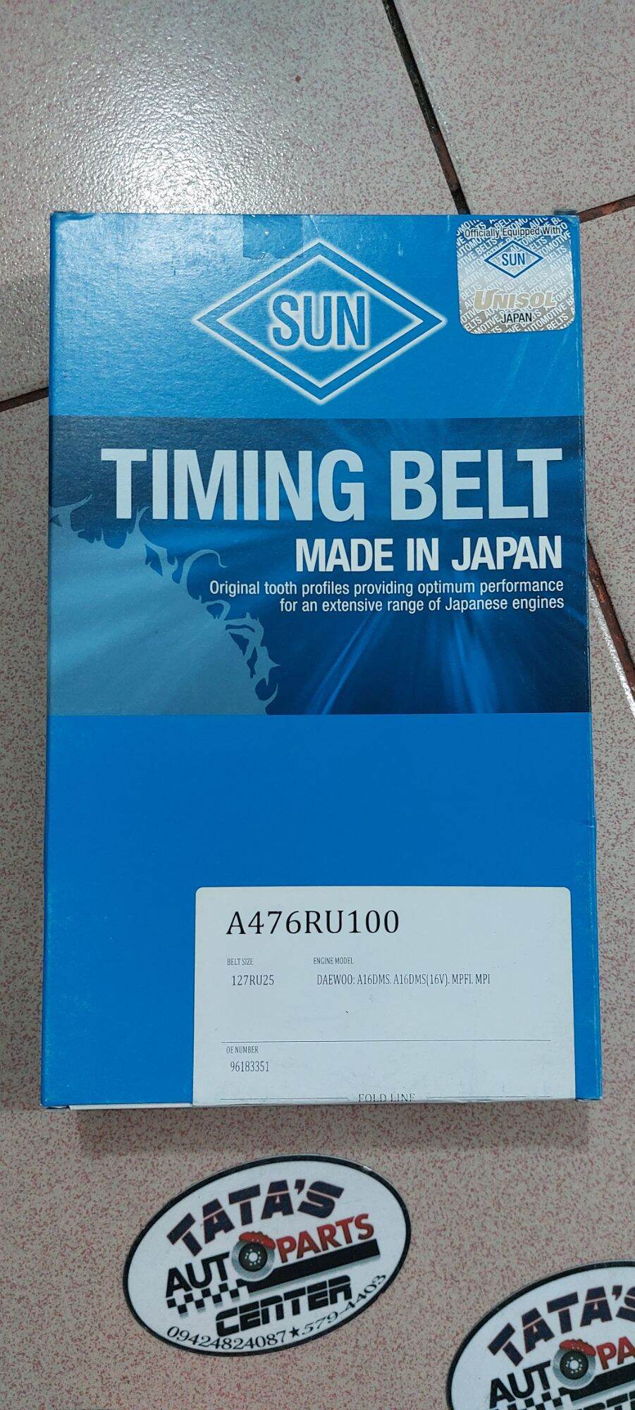 Timing belt 127T25mm A476RU100 Chevrolet Optra 1.6 ,Aveo 2003-2009 Sun ...