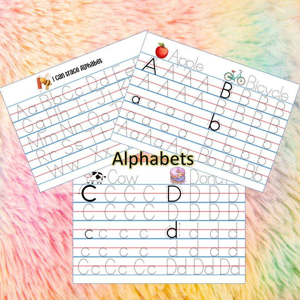 Personalized Tracing Activities Pad Paper for Kids with cover (30 pages ...