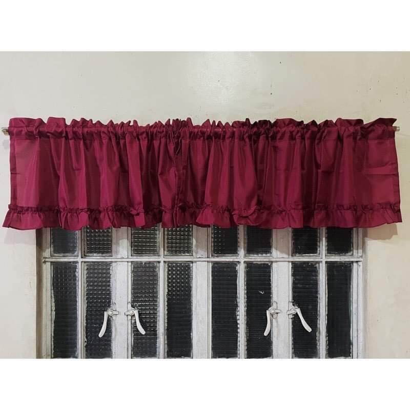 3s Mariya Plain Geena Valancer curtain | Lazada PH