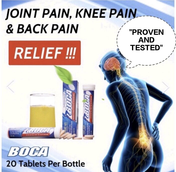 ORIGINAL BOCA Top Effervescent Tablet for Osteoarthritis. 20 Tablets ...