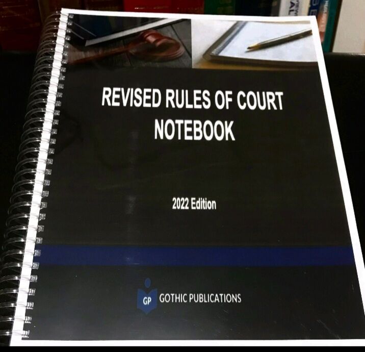 (Codal) Revised Rules of Court Notebook (2022 Edition) | Lazada PH