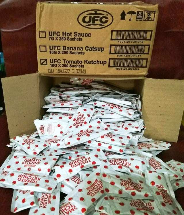 KETCHUP SACHETS / BOX / UFC Tomato Ketchup / 200pcs per box | Lazada PH