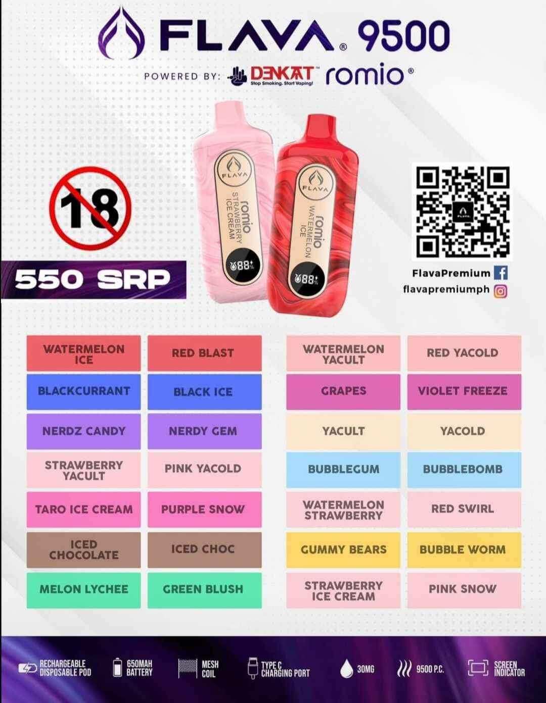 Flava Romio 9500 with Lanyard+Indicator | Lazada PH