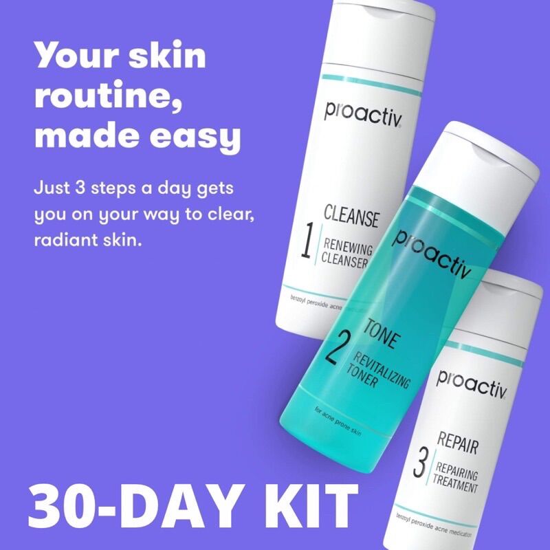 Proactiv 3 Step Acne Treatment: Renewing Cleanser, Revitalizing Toner ...