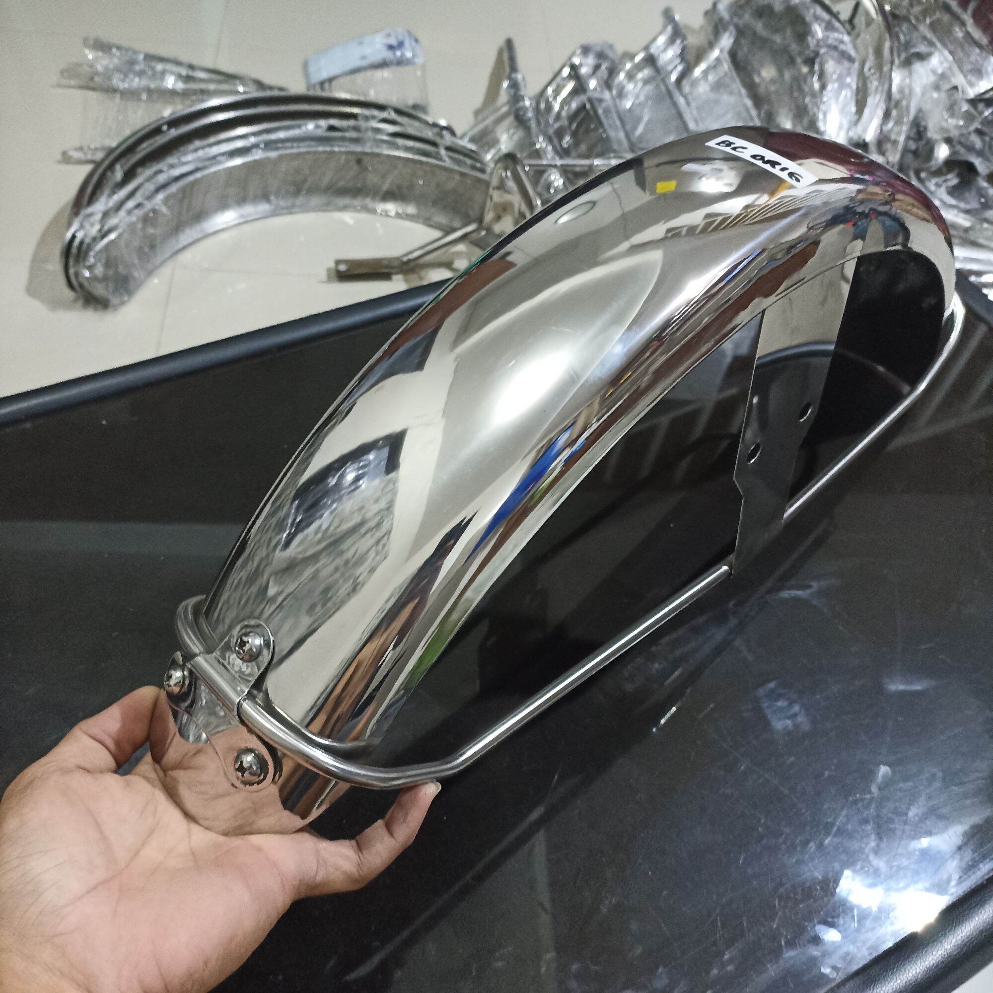 Stainless front fender rds style for barako 1 and 2. | Lazada PH