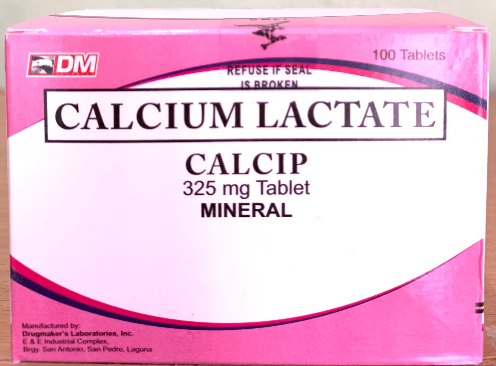 Calcium Lactate Calcio 325mg 100Tablets | Lazada PH