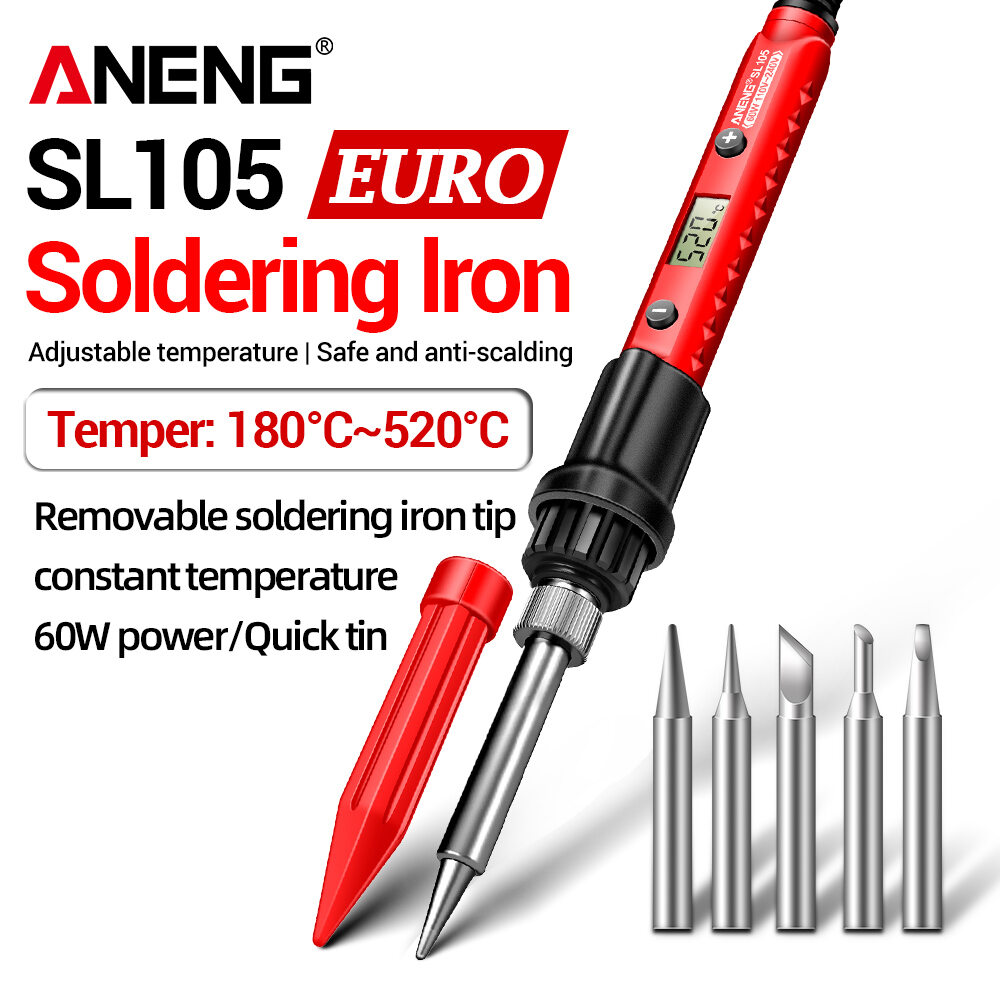 ANENG Electric Soldering Iron SL105 Digital Display Adjustable ...