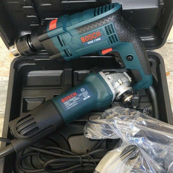 Set drill and grinder with carrying case | Lazada PH