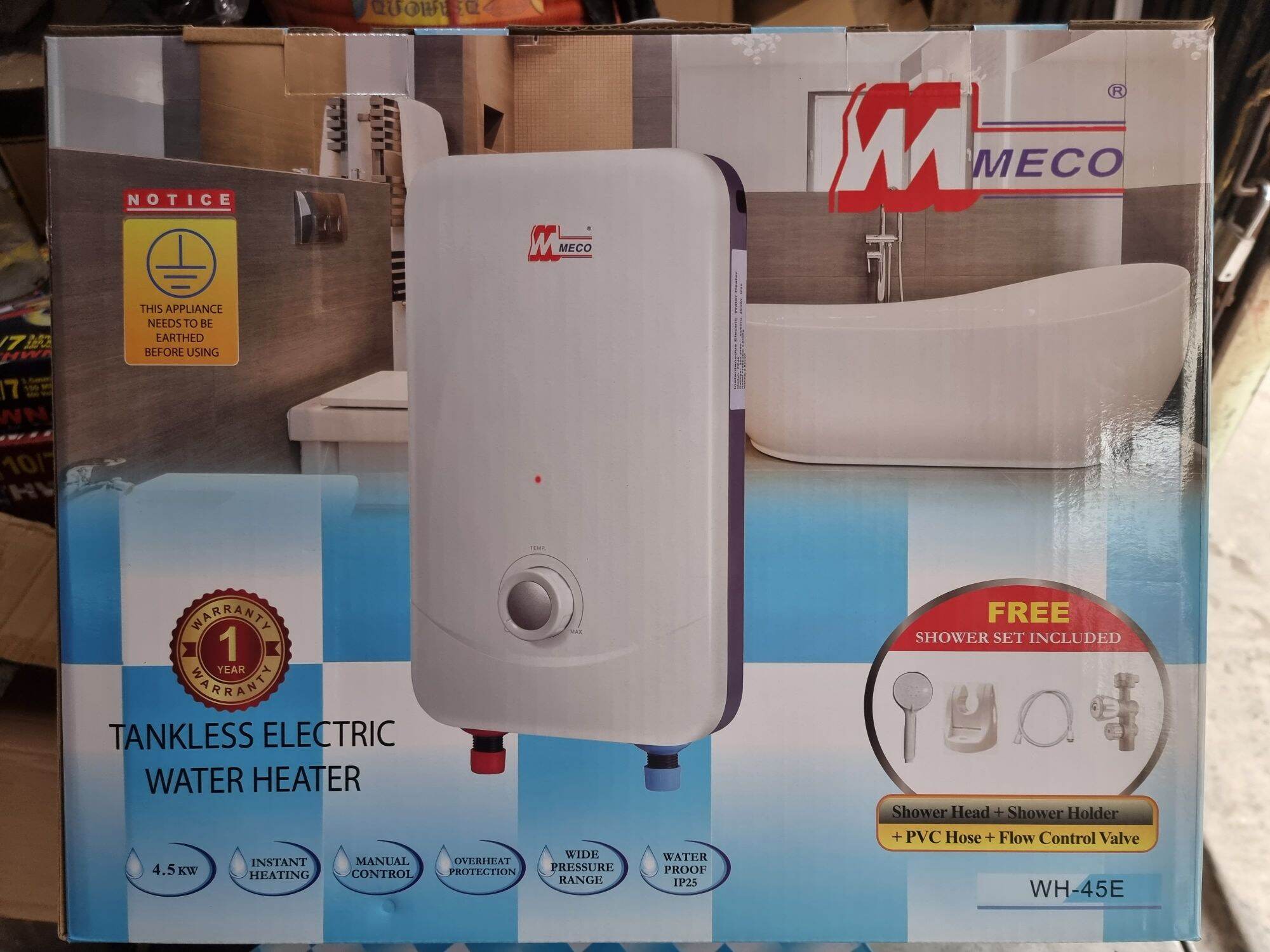 meco shower heater single point 4.5kw | Lazada PH