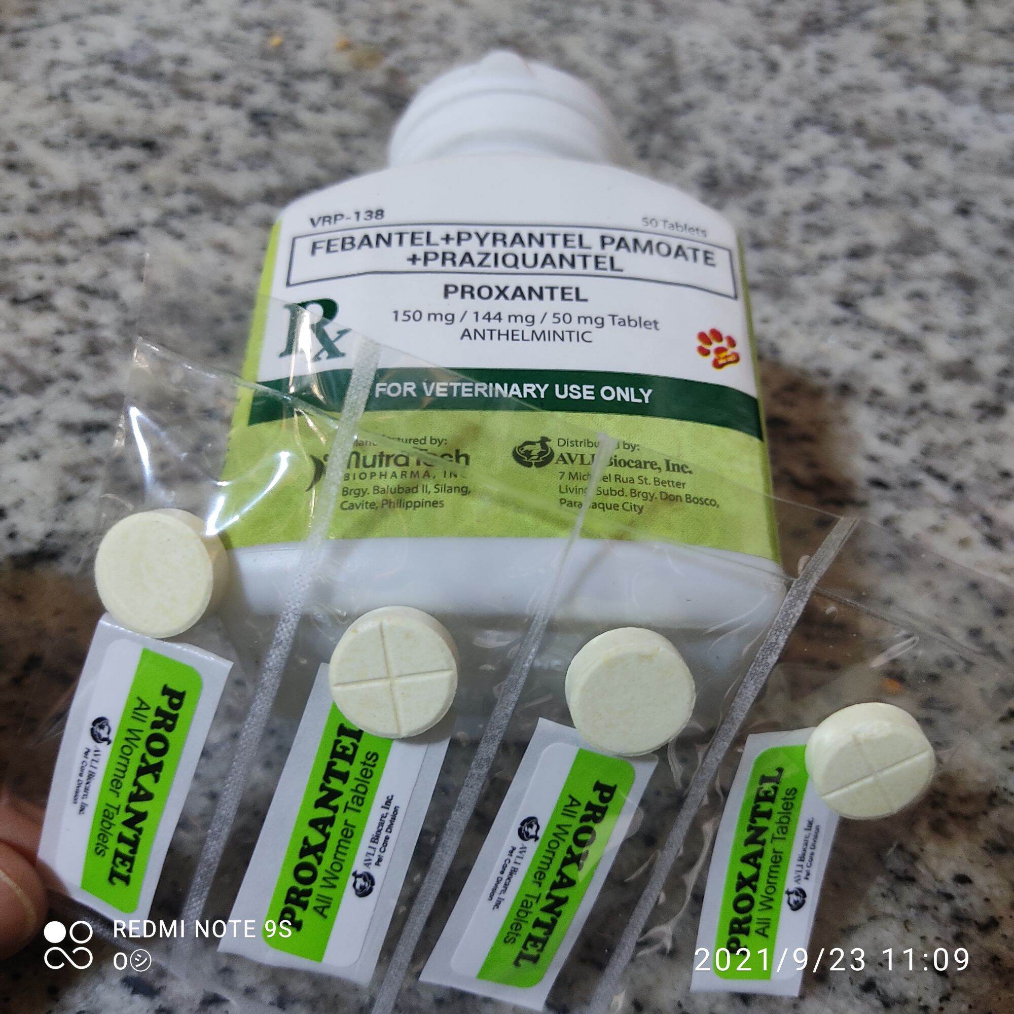 PROXANTEL dog/cat (set of 4 tablets) anthelmintic/dewormer | Lazada PH