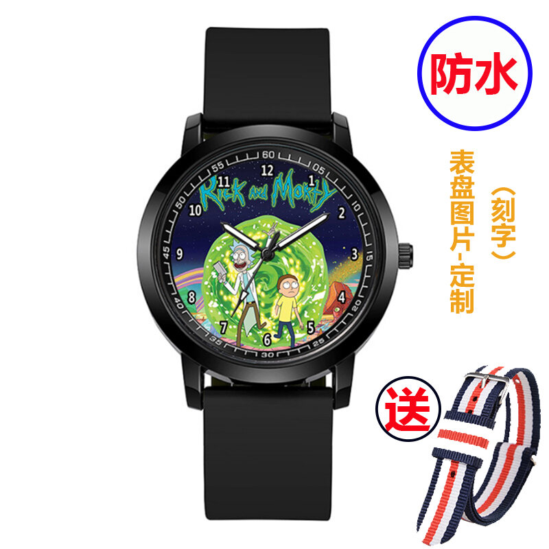Rick And Morty Anime Waterproof Watch Ultra-Thin Pointer Quartz Clock ...
