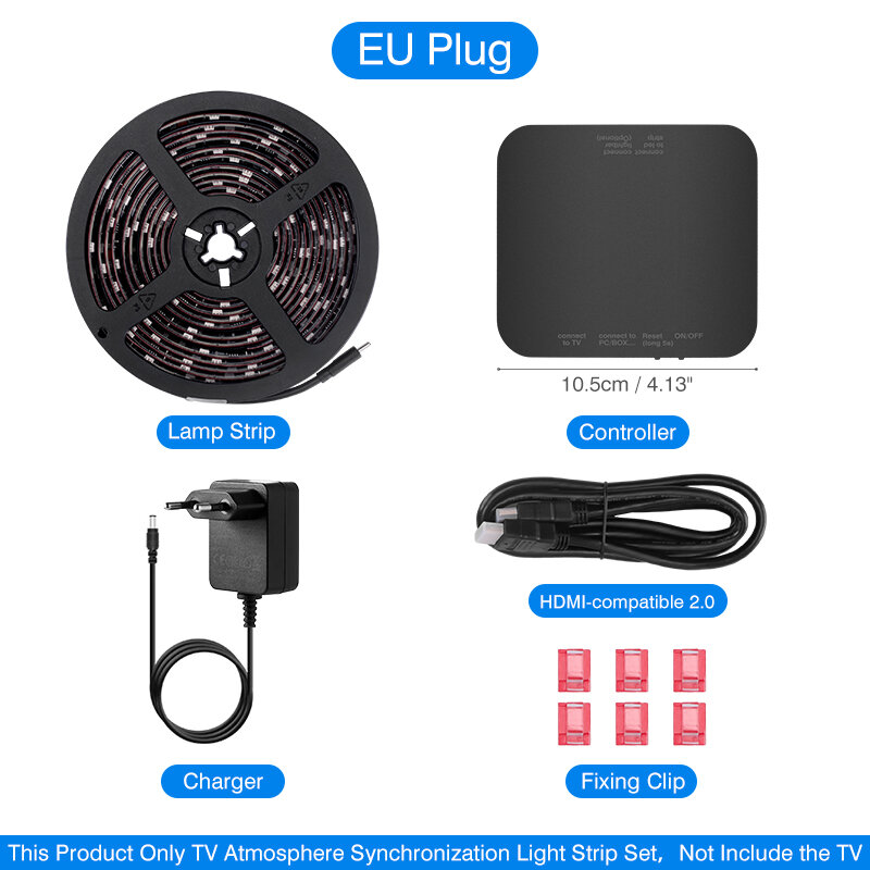 2024 Upgrade Smart TV LED Backlight Screen Color Sync Ambient Lighting ...