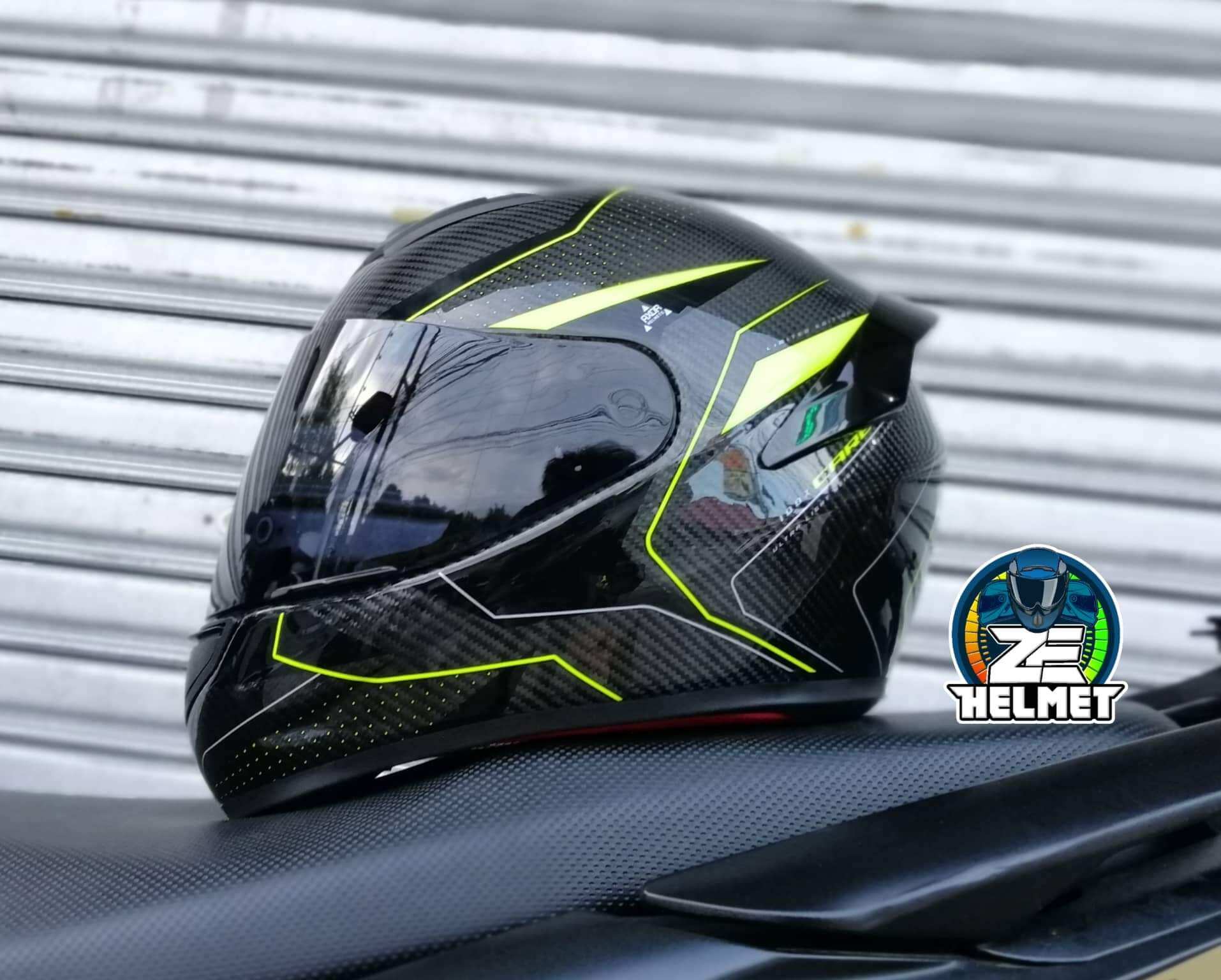 AXOR RAGE CARBON FULL FACE SINGLE VISOR DOUBLE D'RING | Lazada PH