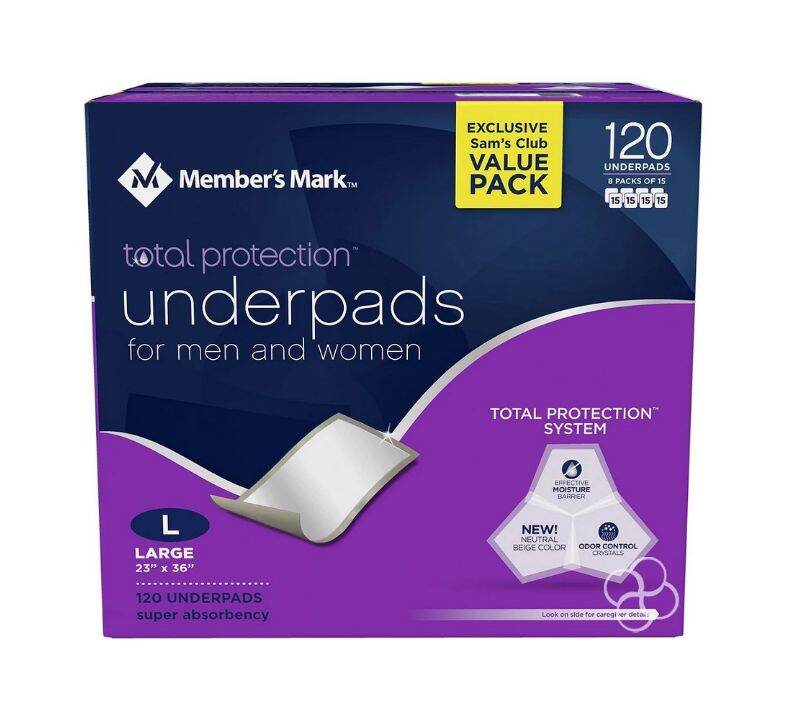 Member's Mark Underpads for Men and Women 120s | Lazada PH