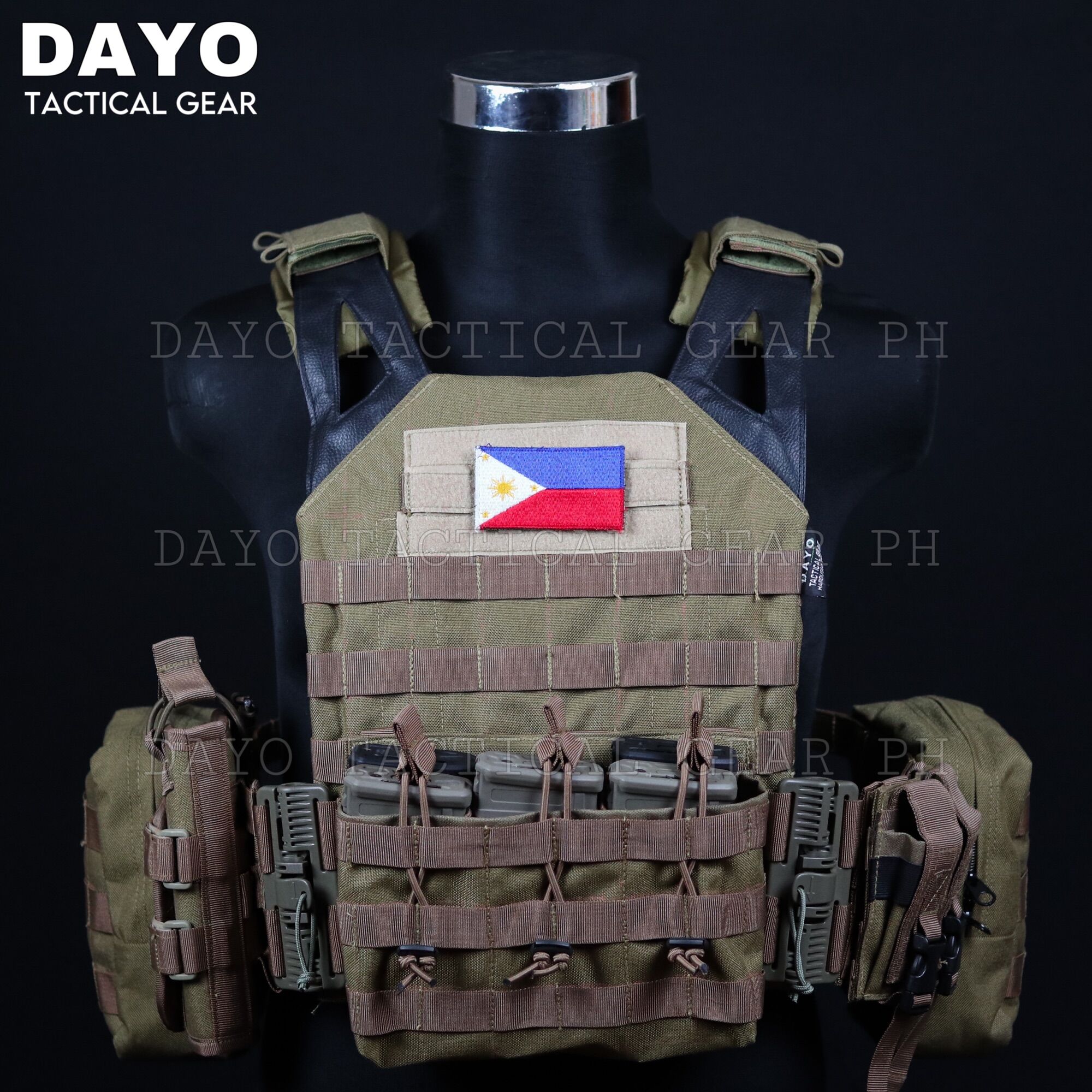 (DAYO) BACK TO BACK PLATE CARRIER BANDOLIER QUICK RELEASE & STRONG ...