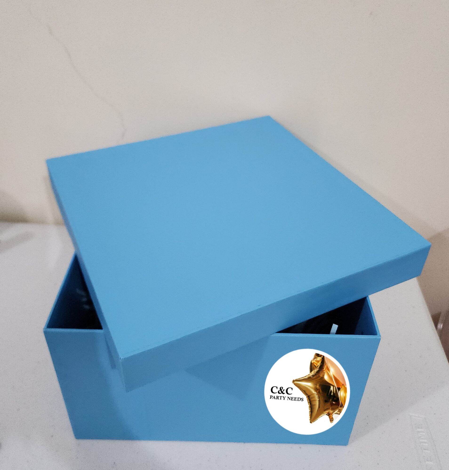 5x5 LIGHT BLUE Gift Box | Hard Box | Square Box | Lazada PH