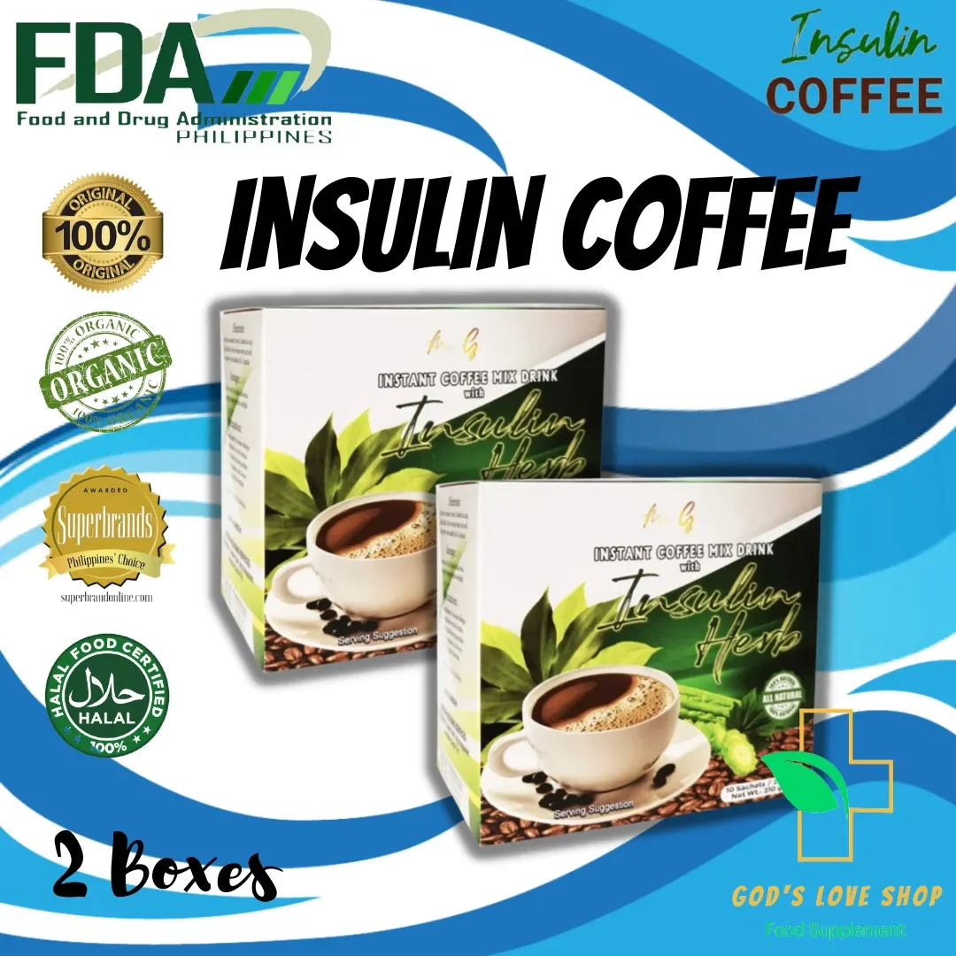 2 BOXES INSULIN COFFEE 20 SACHET AUTHENTIC SOLD BY GODs LOVE SHOP ...