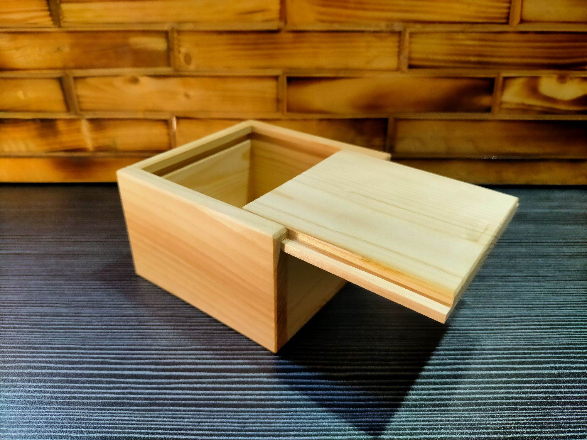 Small Wooden box with sliding lid/cover | Lazada PH